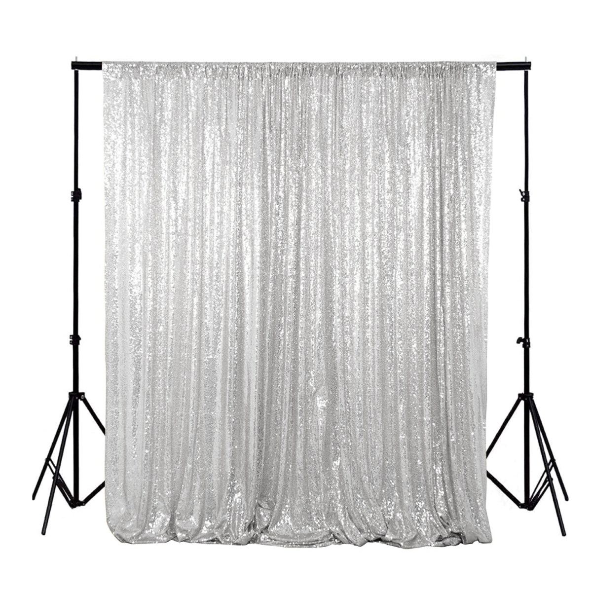 Sequin Backdrop - Silver | Starlight Party Hire