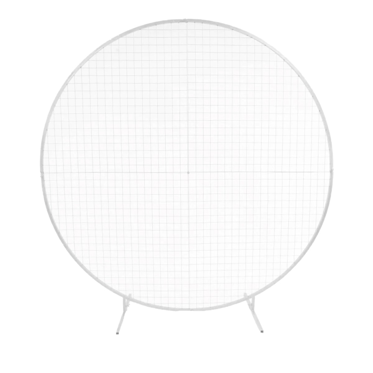 Round Mesh Backdrop Hire - White | Starlight Party Hire
